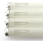 F40CW (4 Pack) 4ft Fluorescent Tube Light Bulb 40W 40 Watt T12 Cool White 4100K 1.5 Diameter ...