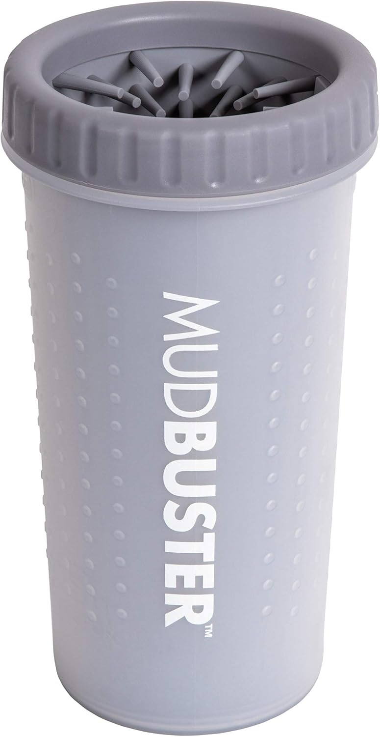 Dexas MudBuster Portable Dog Paw Washer/ Paw Cleaner, Large, Light Gray ...