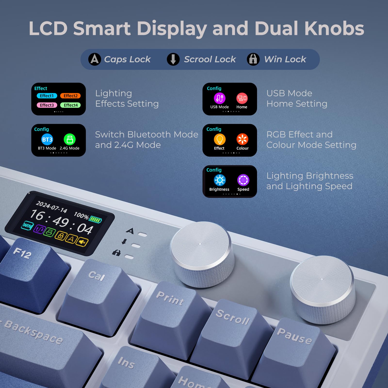 Mua RK ROYAL KLUDGE M87 Wireless Mechanical Keyboard, 75% Percent ...