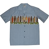 Men's Classic Hawaiian Paniolo Palaka Plaid Shirt at Amazon Men’s ...