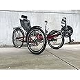 Amazon.com : 20in 6 Speed Recumbent 3 Wheel Pedal Tricycle Bike Bicycle ...