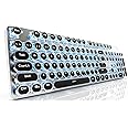 Amazon.com: EWEADN TK950 Wireless Mechanical Typewriter Keyboard, 104 ...