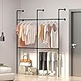 Amazon.com: KELIXU Industrial Pipe Clothing Rack Height Adjustable ...