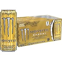 Amazon.com : Monster Energy Ultra Golden Pineapple, Sugar Free Energy ...