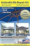 Amazon.com : Patio Umbrella Rib Repair Kit for Aluminum : Garden & Outdoor