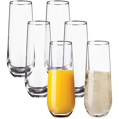 Buy Kitchen Lux 10oz Highball Tumblers - Set of 6 Drinking Glasses ...
