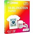 Amazon.com: Sublimation Paper 8.5x11 Inch, 120 Sheets, Compatible with Sublimation Printer ...