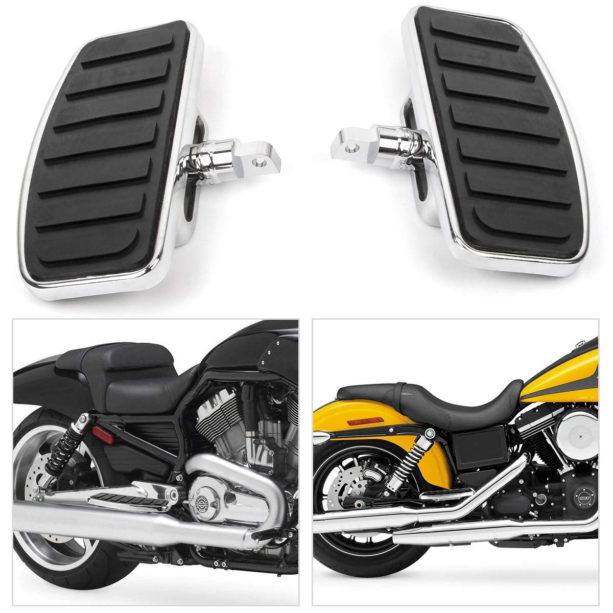 Mua Adjustable Motorcycle Floorboards Rear Passenger Foot Pegs ...
