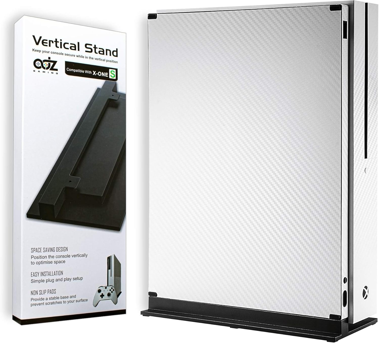 ADZ Xbox One S Stand, Xbox One Vertical Stand Cooling Upright Base ...