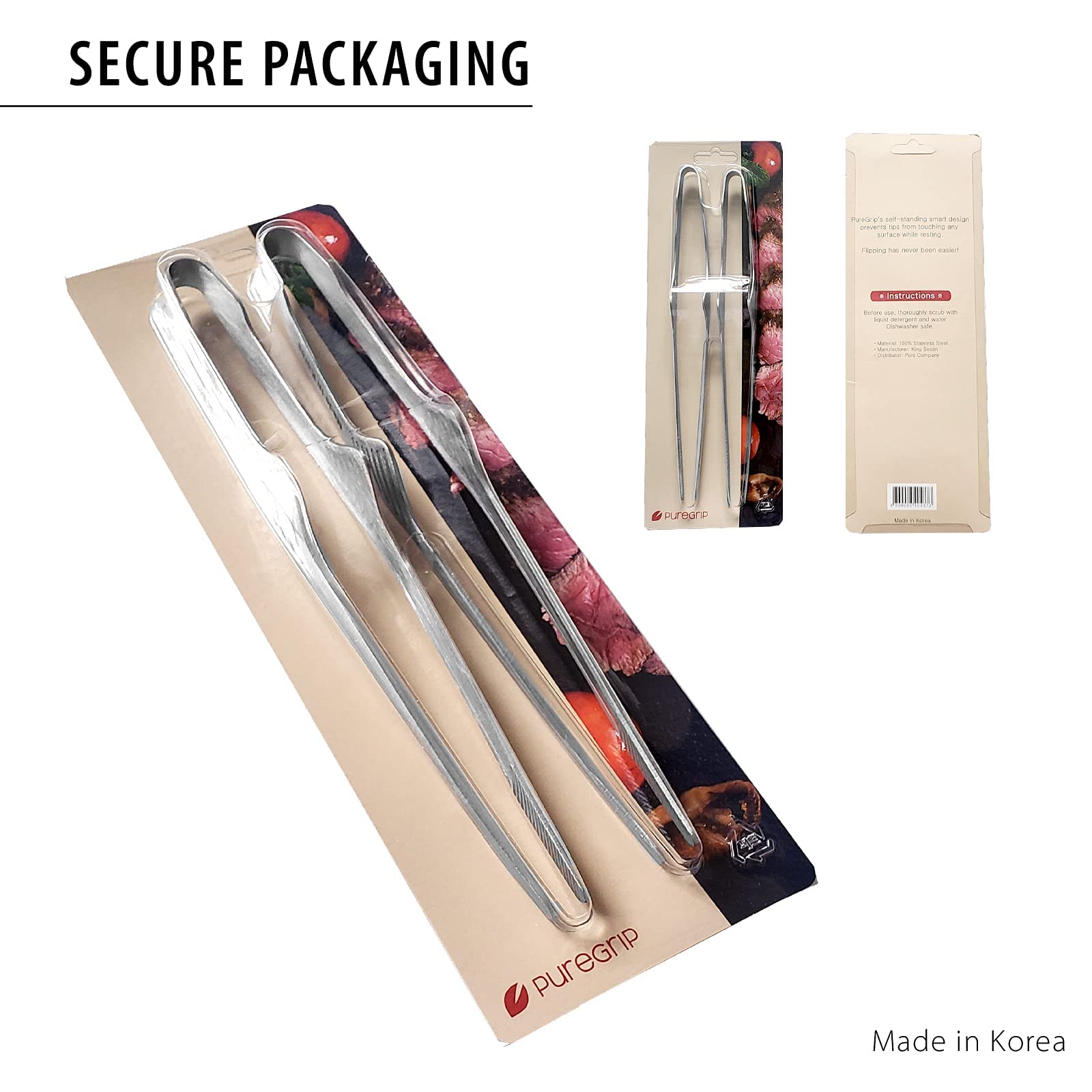Mua (Set of 2) Made in Korea, Self-Standing Tongs for Korean & Japanese ...