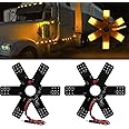 Amazon.com: 2PCS Air Cleaner LED Light 7.8" Dual Function 54 LEDs Truck ...