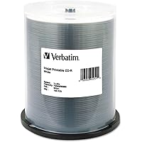 Amazon.com: Verbatim CD-R 700MB 52X White Inkjet Printable Recordable ...