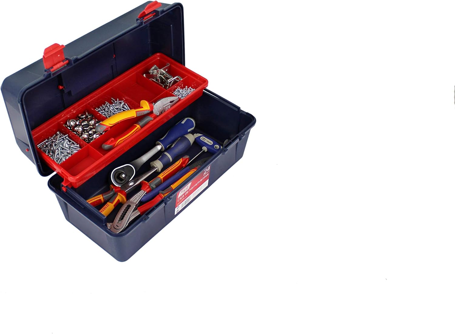 Tayg 370024 Plastic Tool Box mod. 24, Blue – BigaMart