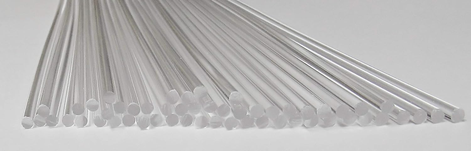 Amazon.com: 50 Pcs 1/8” Diameter x 12” Inch Long Clear Acrylic ...
