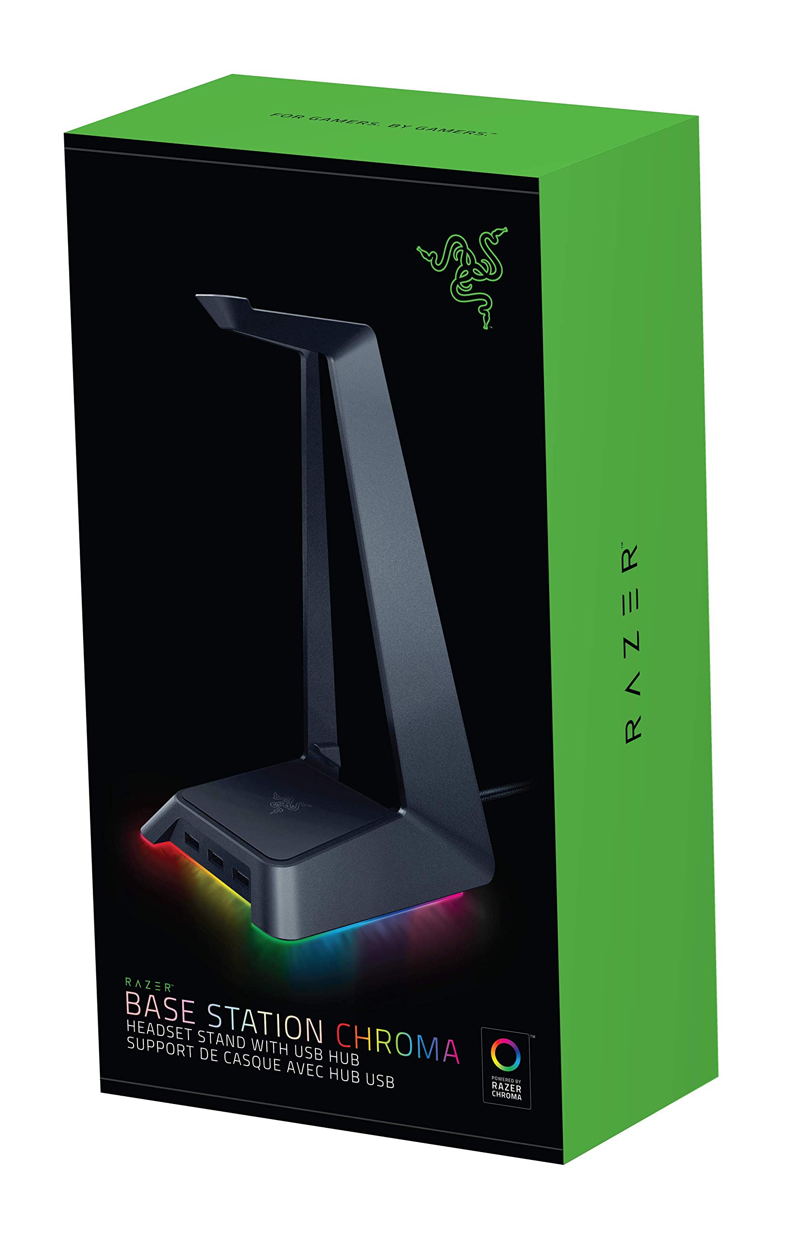 Razer Base Station Chroma Headphone/Headset Stand w/ USB Hub: Chroma ...