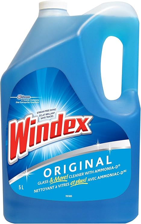 Windex Original Blue Glass & Window Cleaner Refill, 5L: Amazon.ca ...