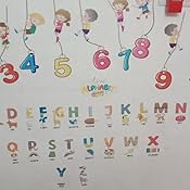 Luke and Lilly 1, 2, 3, 4 Numbers Wall Sticker, 60 cm x 160 cm ...
