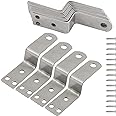 Amazon.com: HARSKIYER 12pcs Z Shaped Corner Bracket, Silver Height 0.8 ...