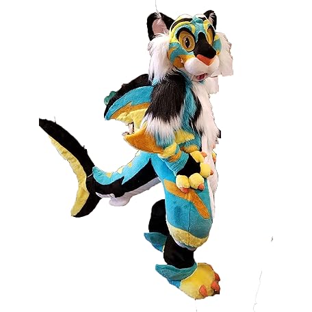 Mua Kemono Eyes Tiger Fish Plantigrade Bodysuit Fursuit Fullsuit Teen ...