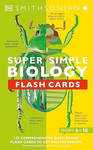 Super Simple Biology Flash Cards: 125 Comprehensive, Easy-to-Use Flash ...