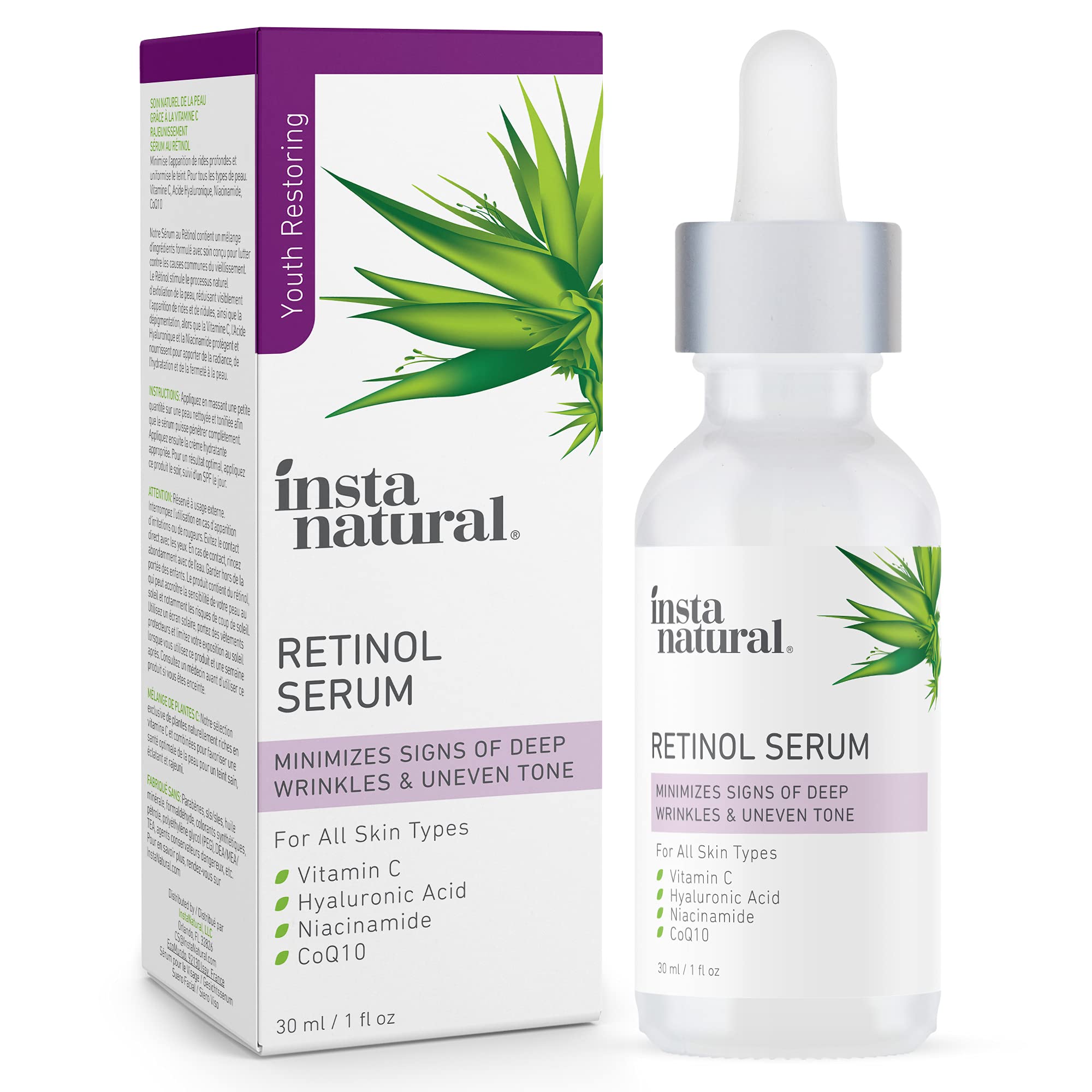 Mua InstaNatural Retinol Serum for Face with Niacinamide, Vitamin C ...