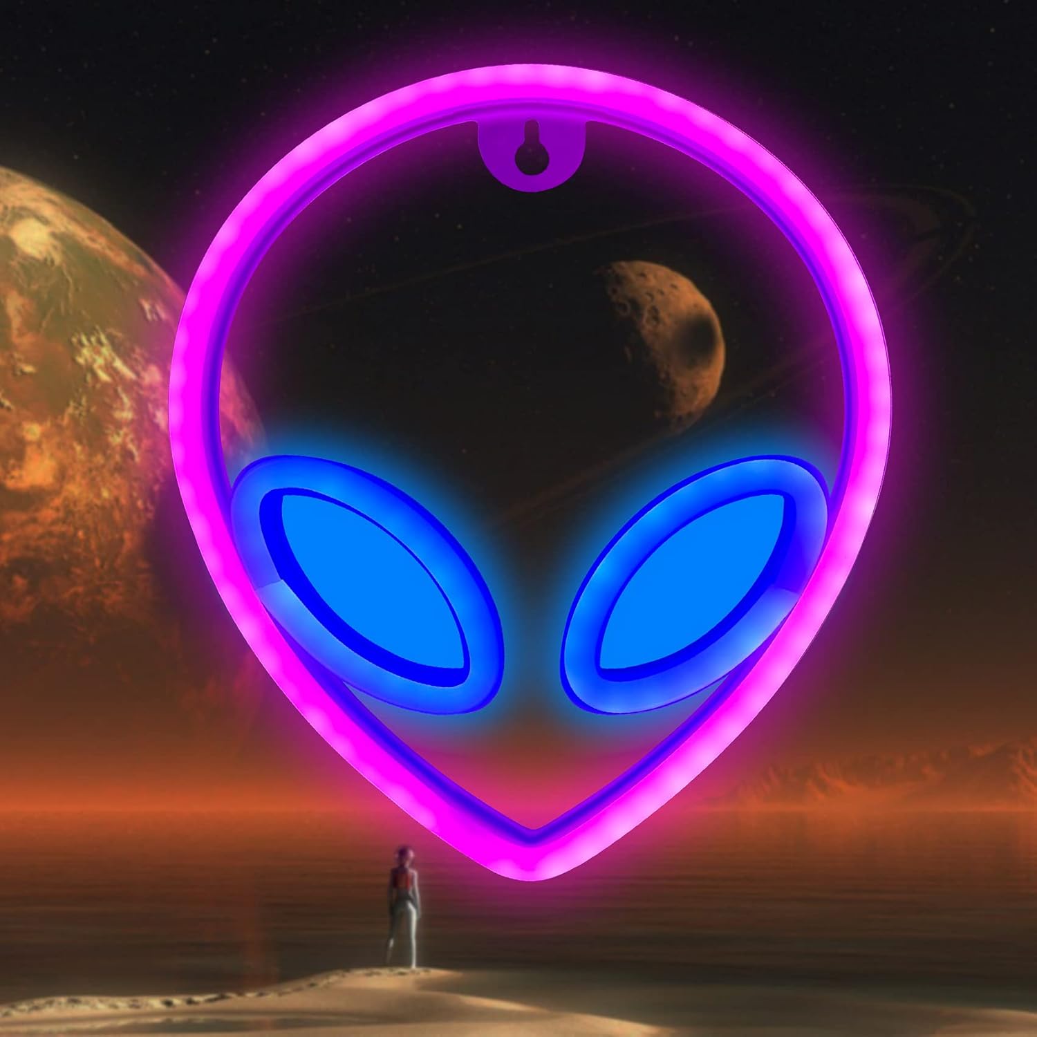 Alien Neon Light Lighting LED Neon Sign with USB or Battery Power, Neon ...