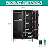 SISESOL 6 Door Vintage Steel Modern Locker Cabinet for Bedroom, Home ...