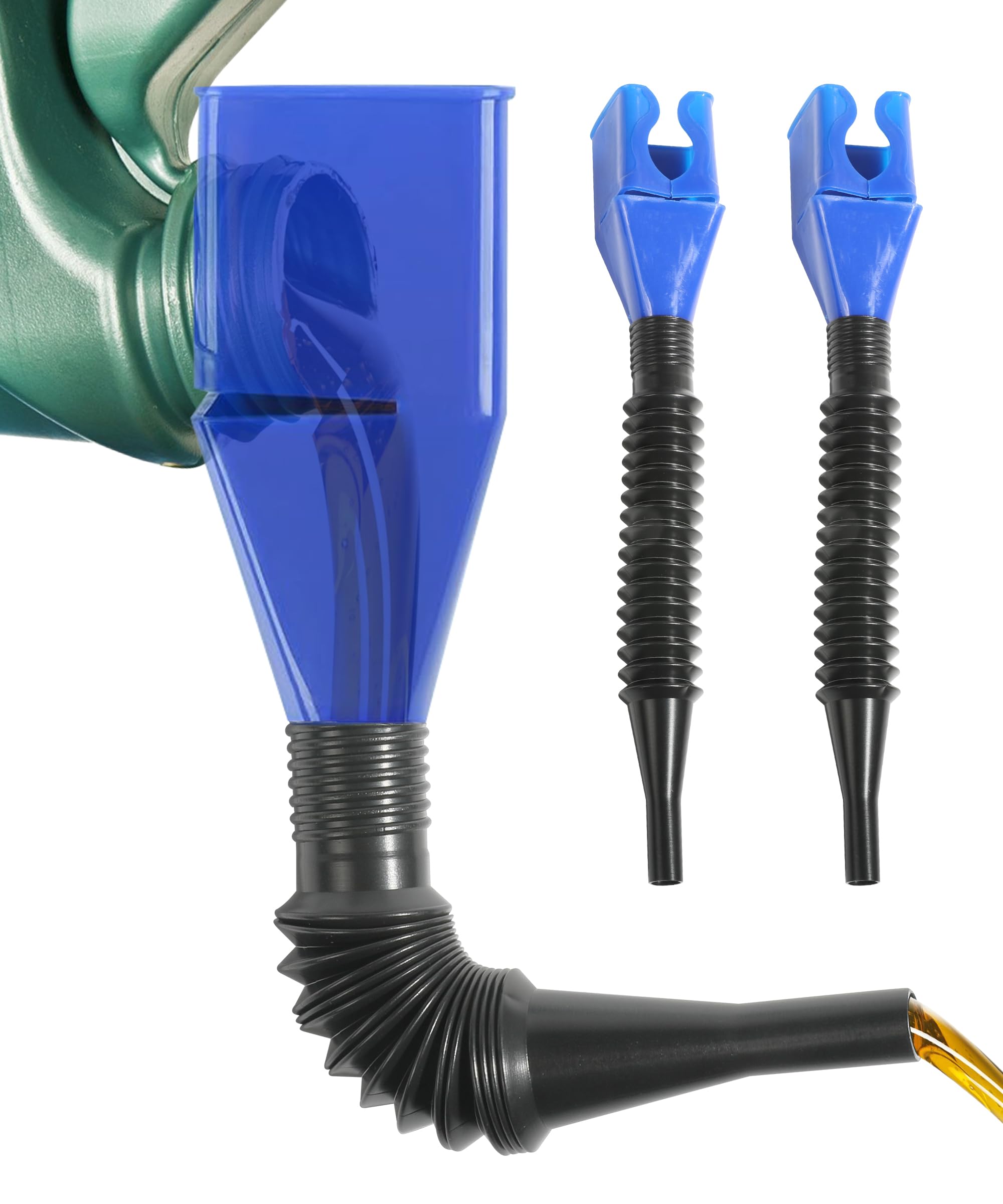 RACOONA 2 Pcs Funnels for Automotive Use,Flexible Draining Tool Snap ...