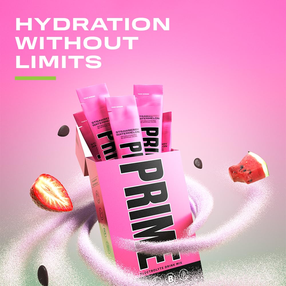 PRIME HYDRATION+ Sticks Strawberry Watermelon | Hydration Powder Single ...