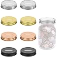 Amazon.com: Cosmos 8 Pcs Coin Slot Bank Lids for Regular Mouth Mason ...