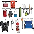 Amazon.com: Rubbermaid 20-Piece FastTrack Garage Wall-Mounted Storage Kit 5 Rails and 15 Hooks ...