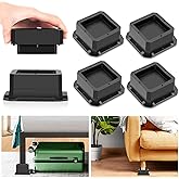 Amazon.com: Noamus 6 Pack Round Bed Risers, 4 Inch Furniture Raising ...