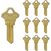 SUMMIT DOORWARE Kwikset Key Blanks in Premium Brass Quality | KW1 Uncut ...