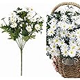 Amazon.com: Artificial Daisies Flowers, 14.5 inch White Faux Little ...