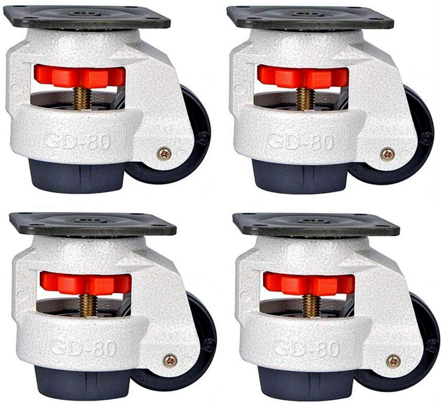 ybaymy Retractable Workbench Leveling Castor Wheels 4 Pack Swivel ...