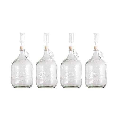 Craft A Brew - Fermentation Jug 4-pack - For Home Brewing - Includes ...