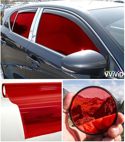 Red Tint Window 152cm Wide Insulation Window Film Solar Reflective ...