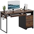 Amazon.com: Bestier 48” Computer Desk with Drawers, Office Desk with ...