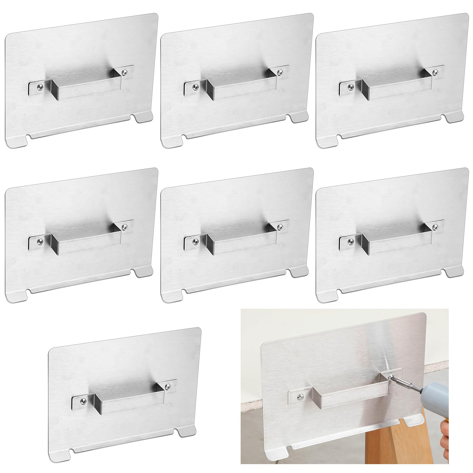 Shimeyao 8 Pcs Stainless Steel Door Painting Stands 11 x 8 Inch Metal ...
