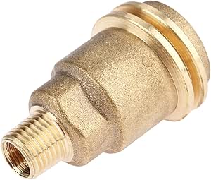 Amazon.com: Male 5042 QCC1 Nut Propane Gas Fitting Adapter with 1/4 Inch Male Pipe Thread ...