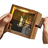 Amazon.com: ROSLILY Hand Crank Photo Album Personalized Picture Flip ...