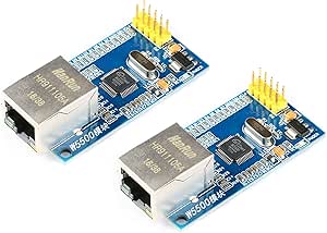 Amazon.com: JESSINIE 2Pcs W5500 Ethernet Network Module SPI Interface Full Hardware TCP/IP ...