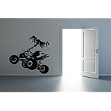 Amazon.com: Wall Mural Vinyl Sticker Decal ATV Quad Dirt Stunt Racing ...