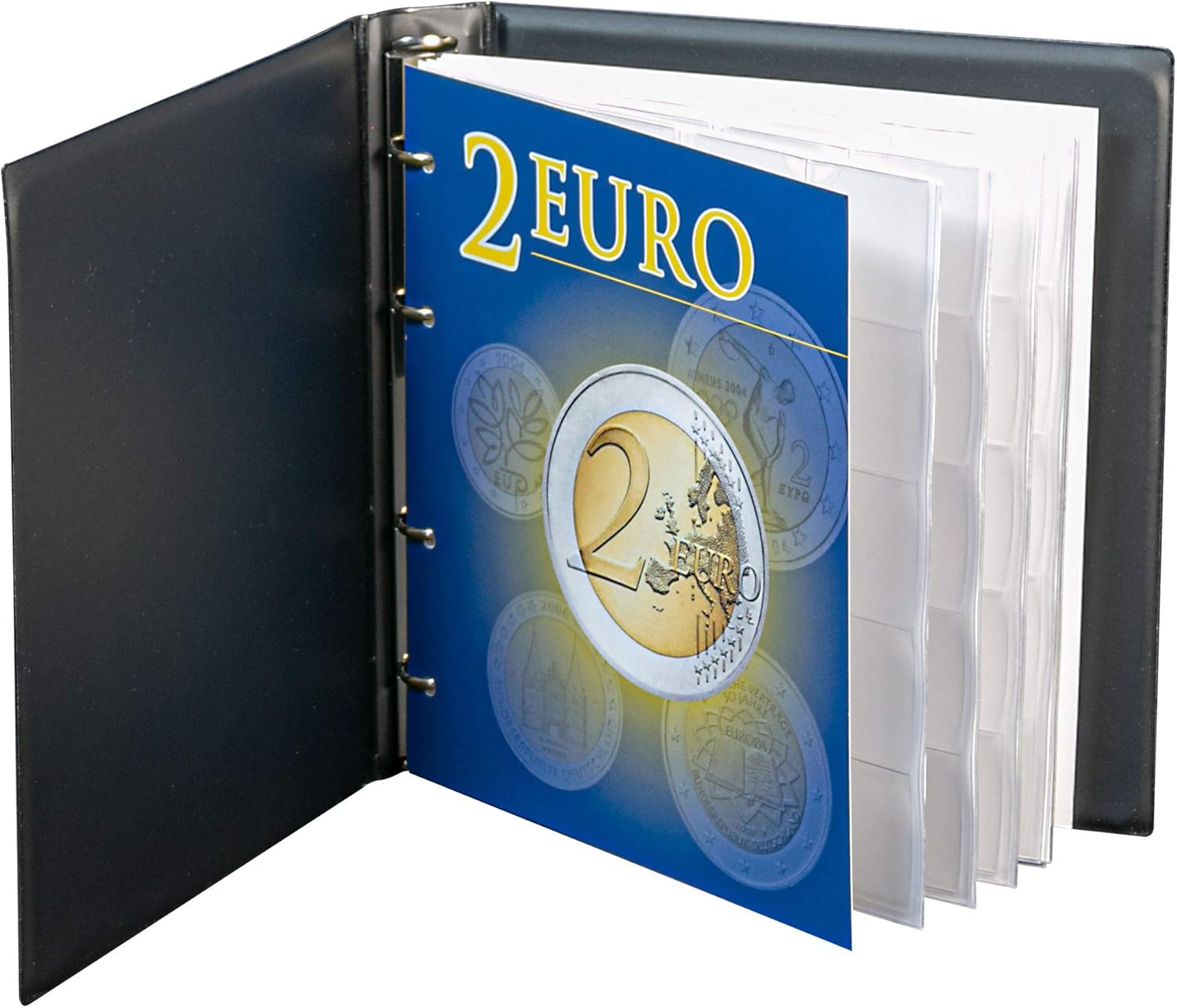 LINDNER Das Original Collector album for 2 Euro coins including 5 ...