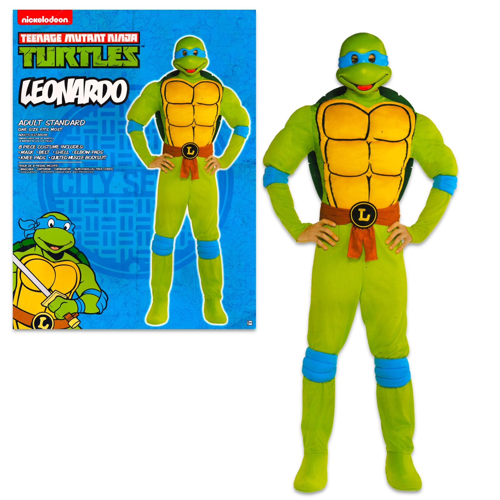 Teenage Mutant Ninja Turtles Costume for Adults - Leonardo TMNT ...