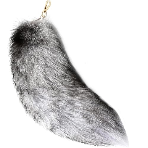 Fur Tail Keychain Real Fox Tail Keychain - Fluffy Fur Tails For Cosplay ...