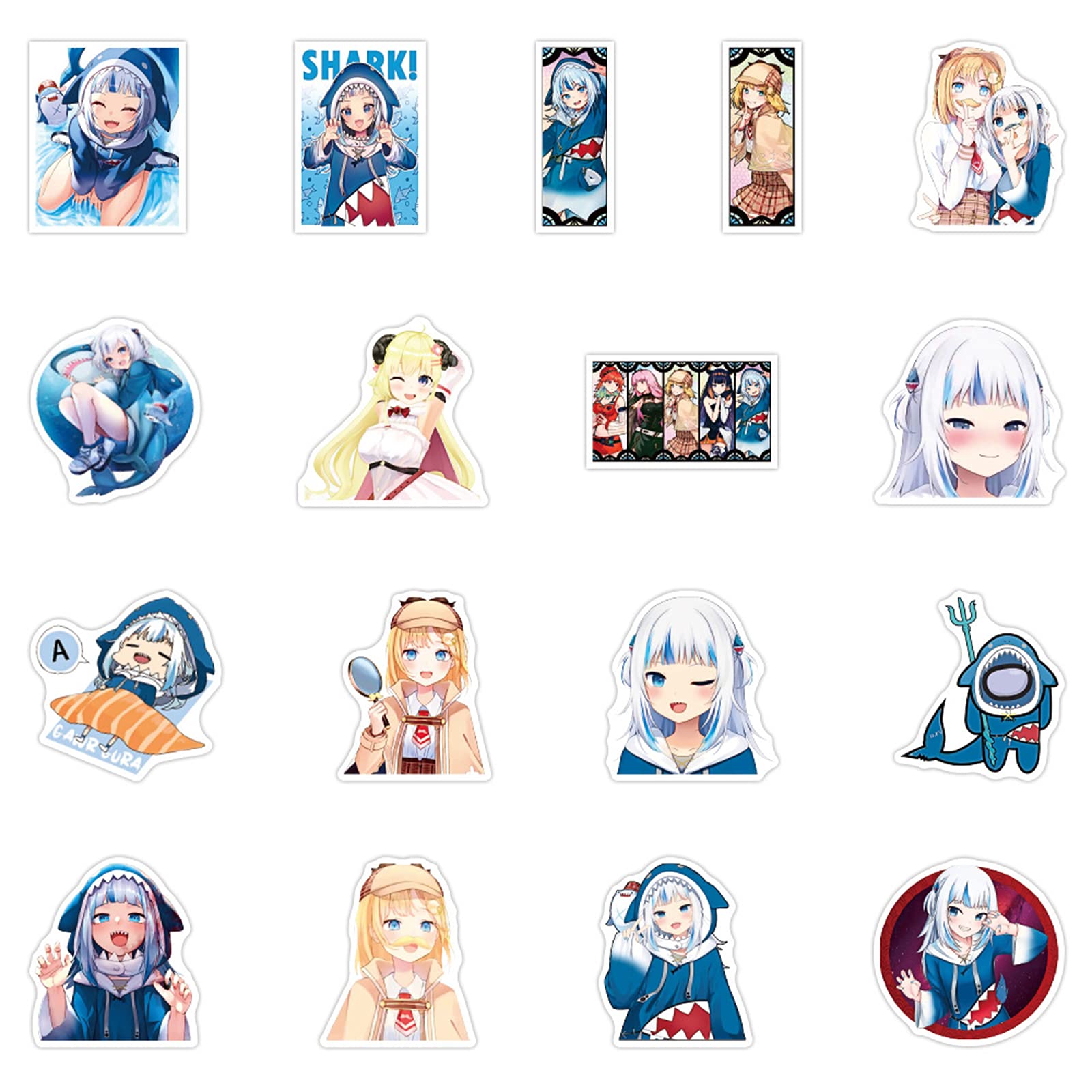 50Pcs Hololive Vtuber Stickers Vinyl Waterproof Stickers For Laptop ...