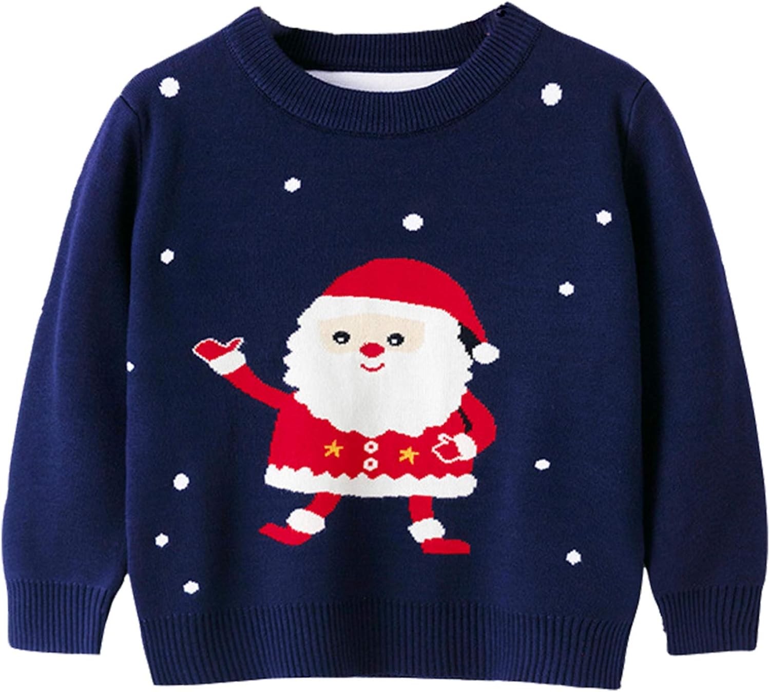 Suéter de Natal infantil para meninos e meninas, pulôver de tricô, rena ...