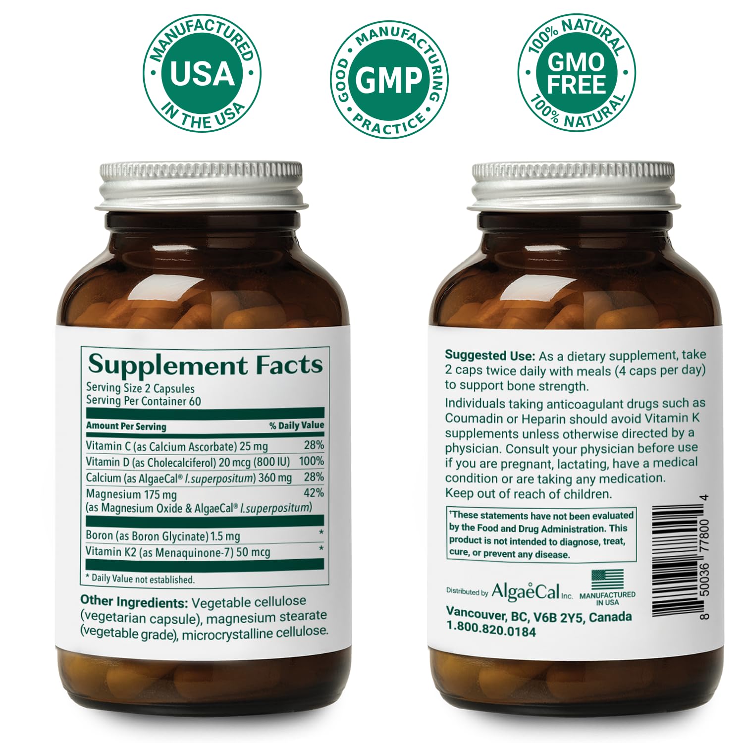 Mua ALGAECAL Plus - Organic Red Algae Calcium Supplement, Vitamin K2 ...