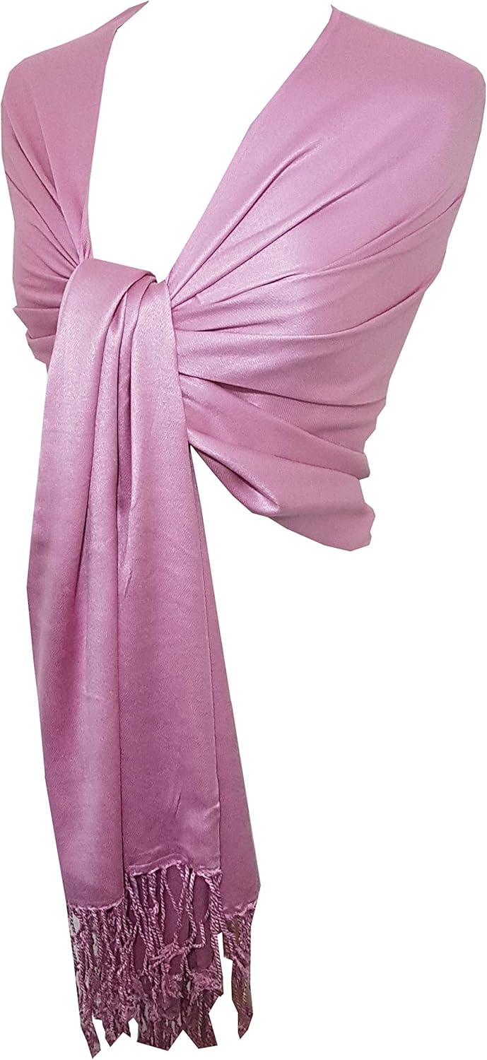 Super Soft Pashmina (Rose Pink): Amazon.co.uk: Clothing